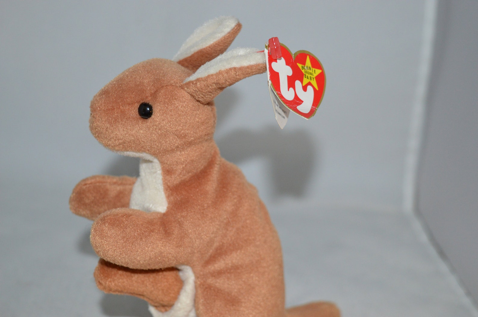 TY Beanie Baby / Kangaroo / Pouch / 1996 / Brown / White / TY - Etsy