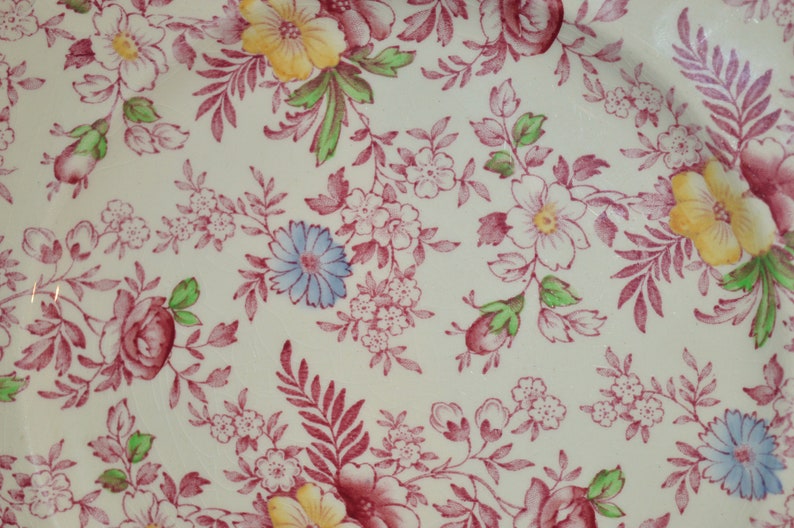 Old English Chintz / 8 Plate / England / Chintz / - Etsy