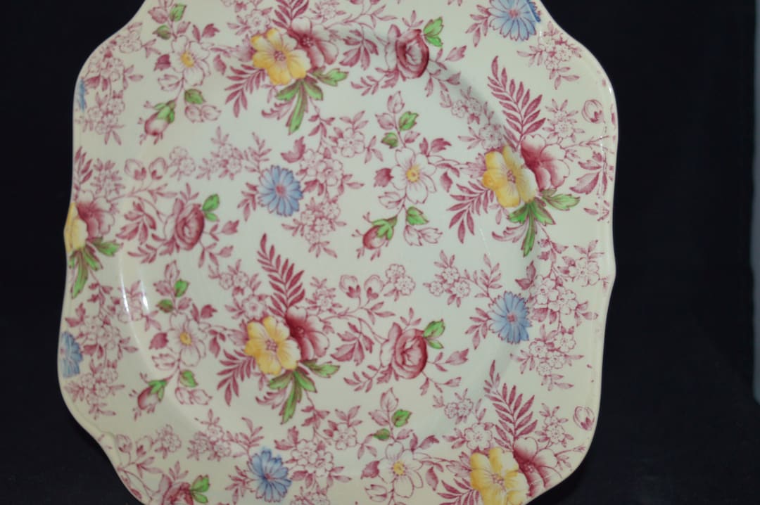Old English Chintz / 8" Plate / England / Chintz / English Chintz ...