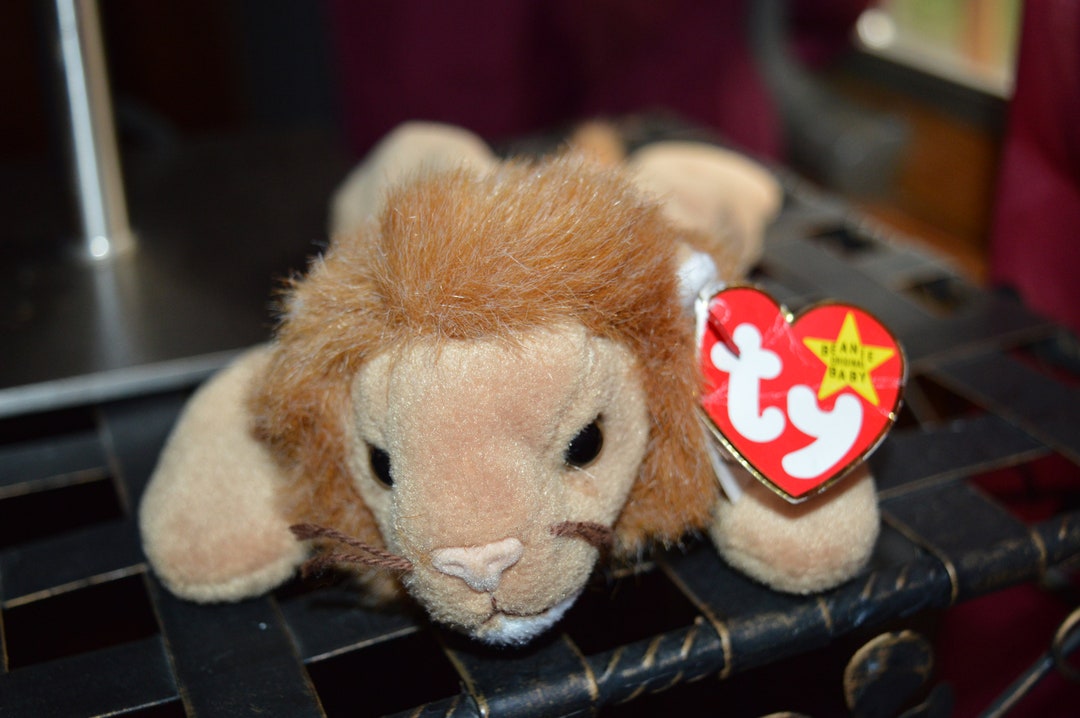 TY Beanie Baby / Lion / Roary / February 20 1996 / 9" X 5" / Good ...