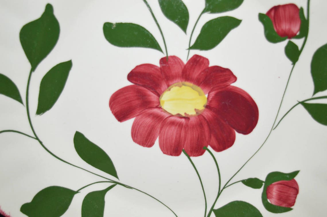 Southern Platter / 1950s / Hand Painted / Under Glaze / Underside Chips ...