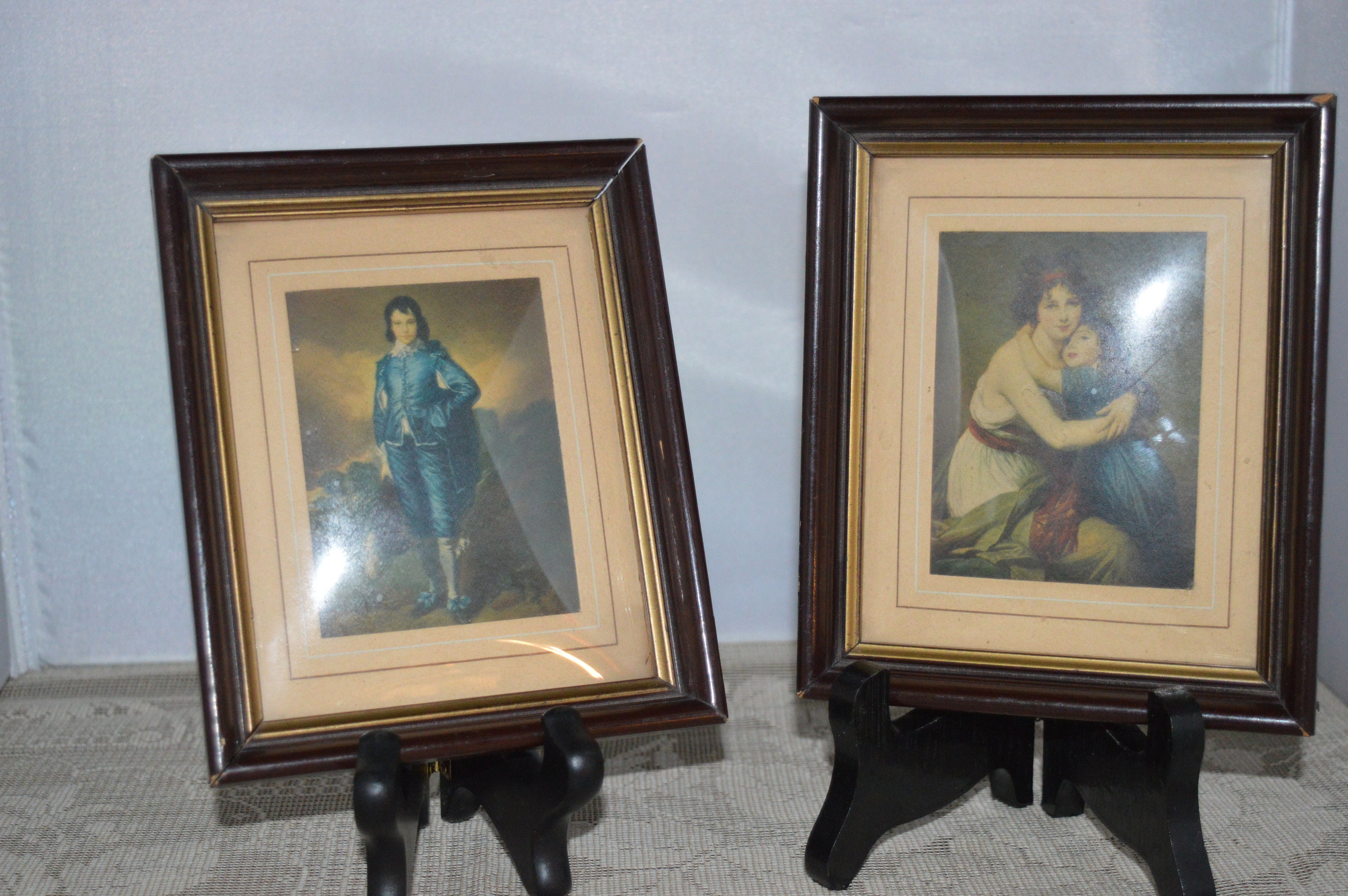 Art Reproductions / Famous Paintings / Set of Two / Framed / Blueboy ...