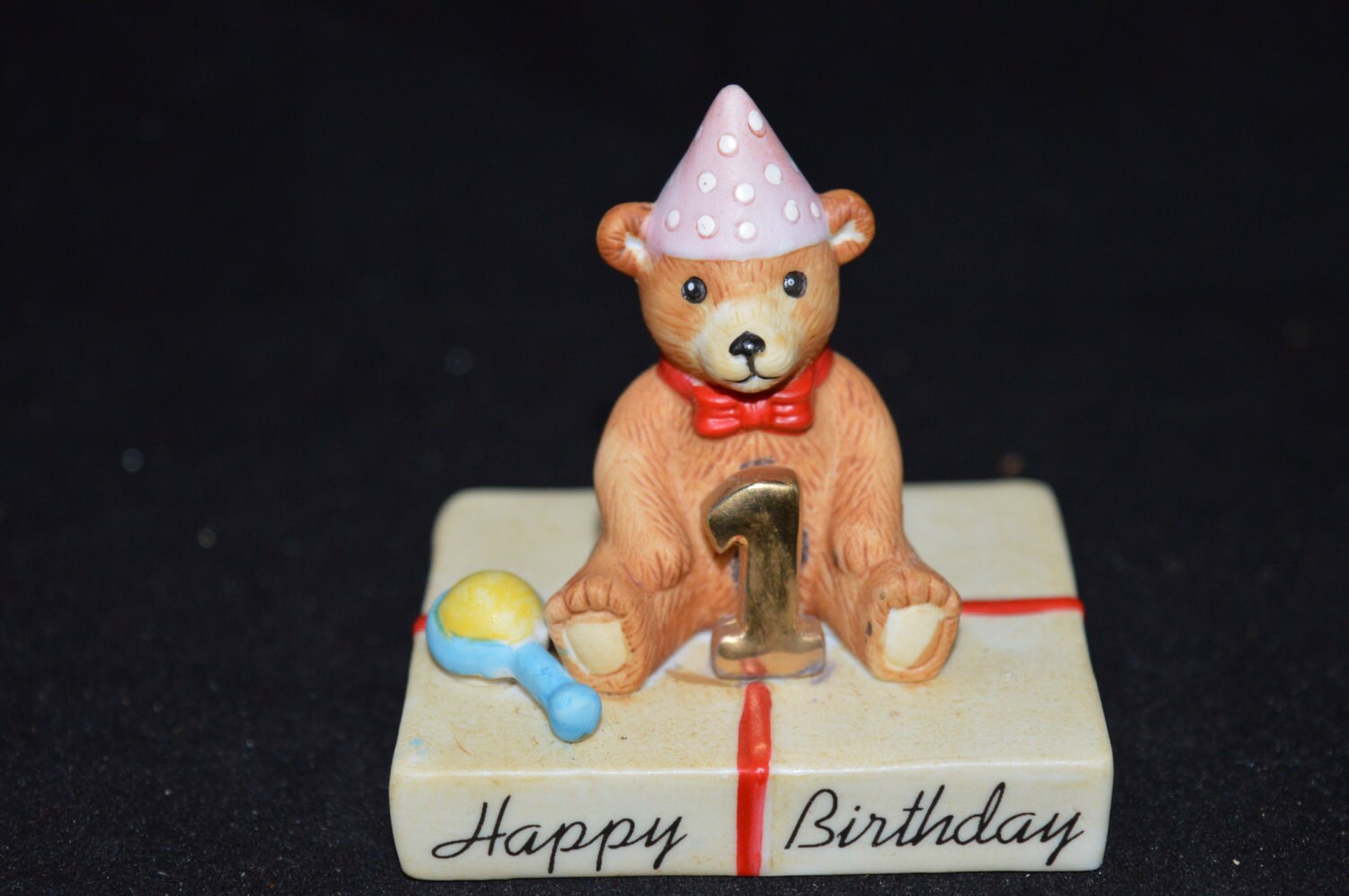 Happy Birthday / 1st Birthday / Happy 1st Birthday / figurine | Etsy