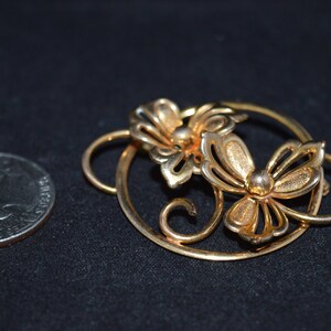 Forstner Circle Brooch / Flowers / 1950's / 12K Gold Filled / Forstner ...