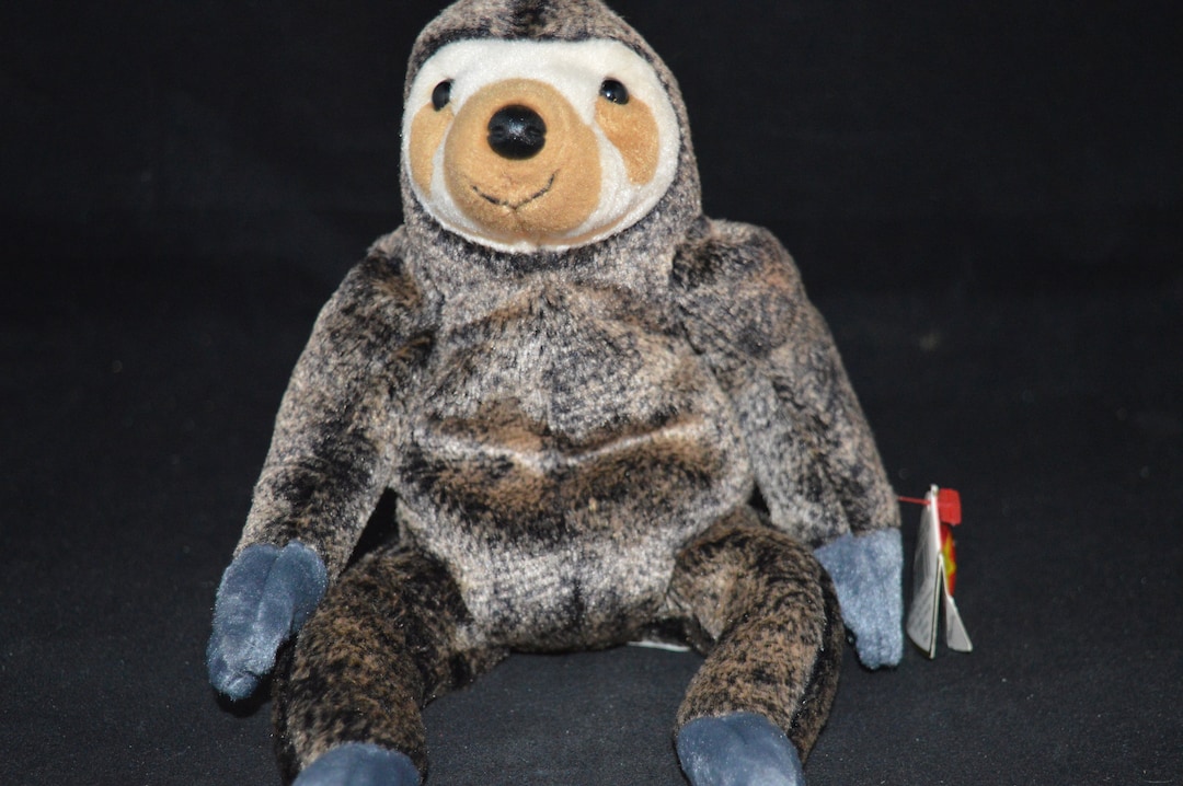 TY Beanie Baby / Sloth / Slowpoke / White / Brown / Collectible / 1999 ...