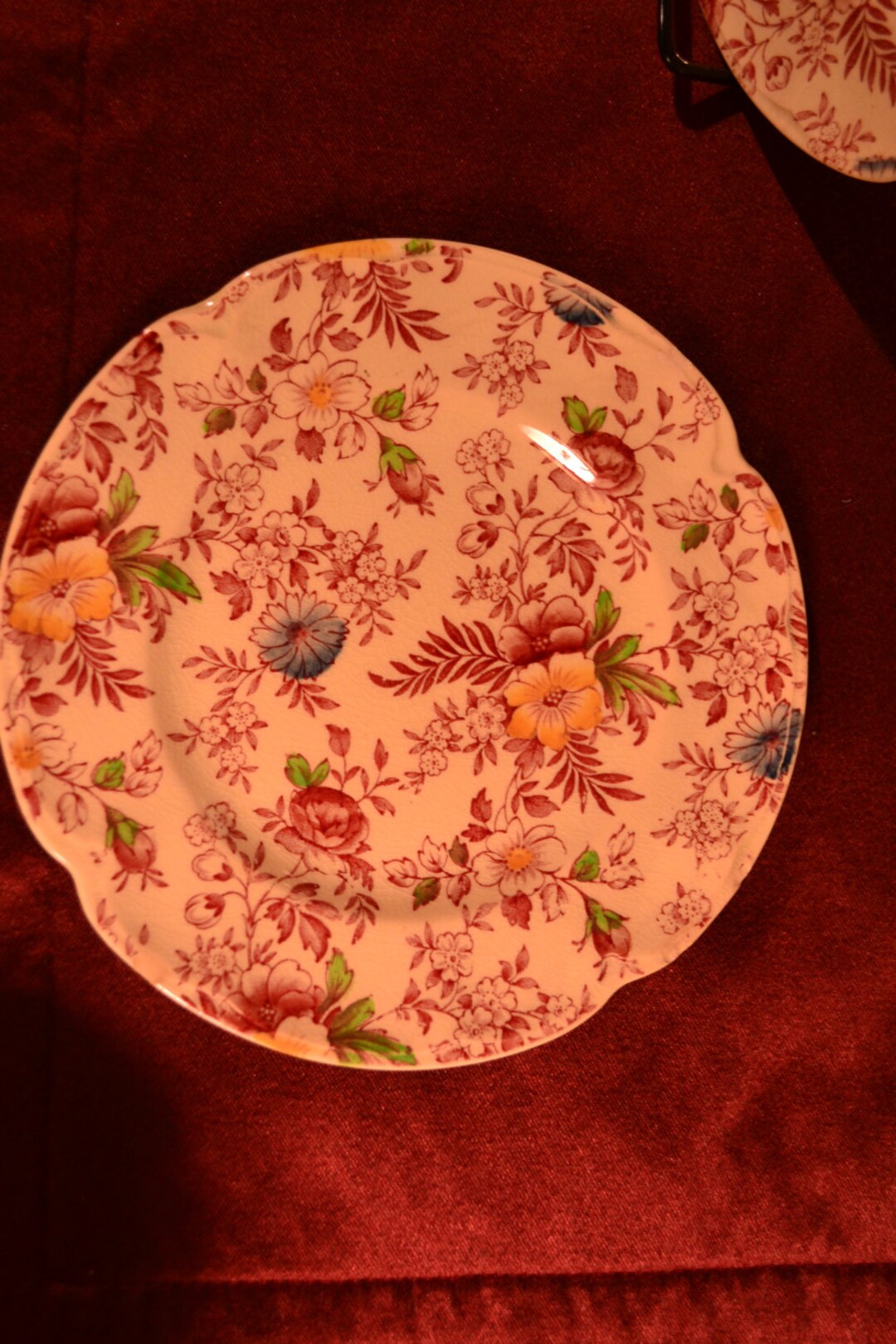Old English Chintz / Dessert Plates / England / Chintz / English Chintz ...