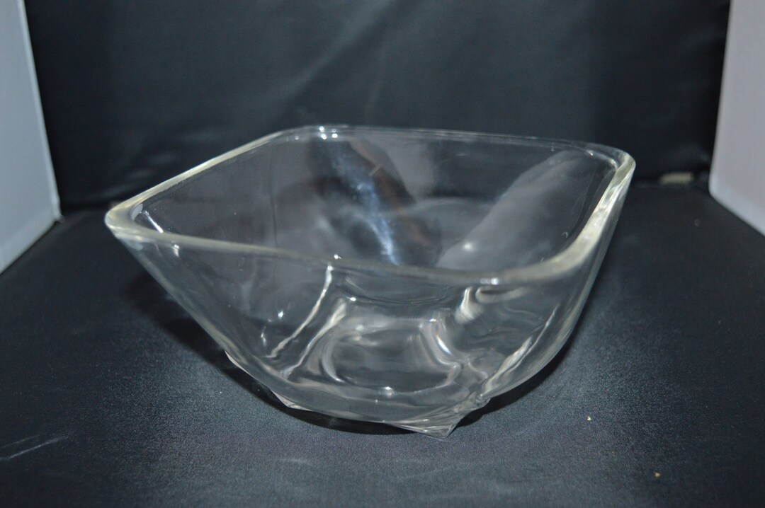 Glass Bowl / Clear / Candy Dish / 6" Square / Bowl / Clear Glass Bowl ...