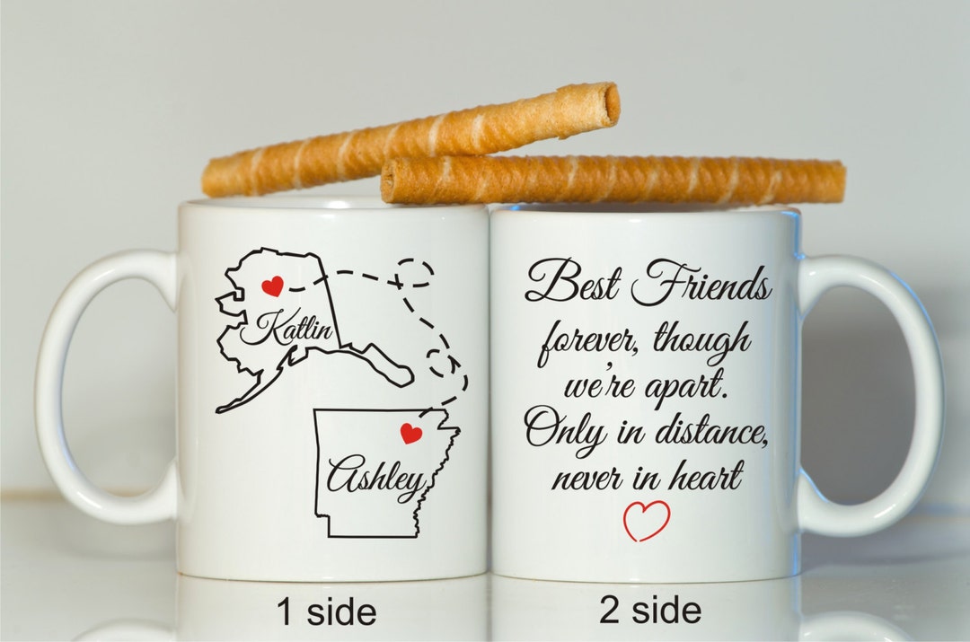 Best Friend Mug, Long Distance Relationship Mug, Long Distance Mug ...