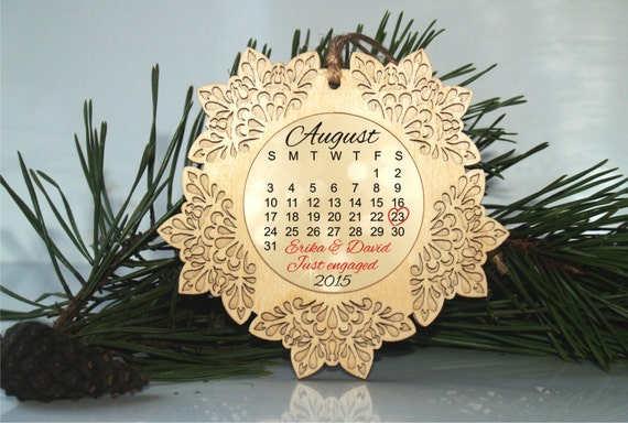 Just Engaged Ornament Wedding Ornament Christmas Ornament Engagement Gift Engagement Ornament Personalized Engaged Ornament Christmas Etsy