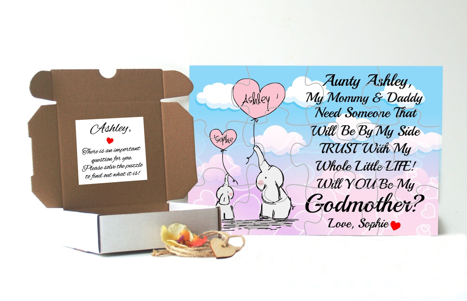 Will You Be My Godmother Puzzle Godmother Puzzle Godmother - Etsy