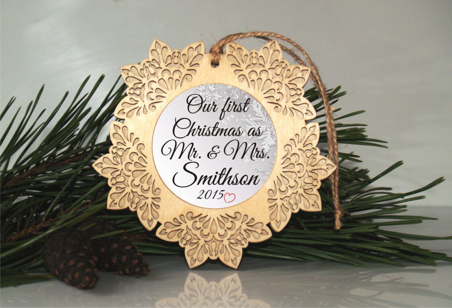 Personalized Our First Christmas Ornament Our First Christmas - Etsy