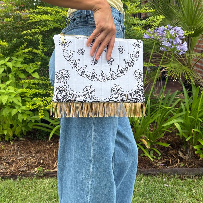 Unique Fringe Handbag - Etsy