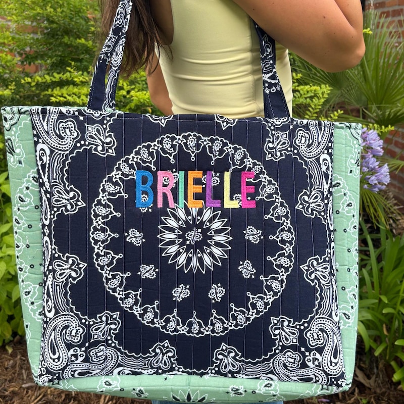 Bandana Tote Cotton - Etsy