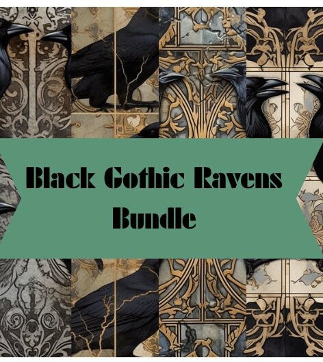Black Gothic Ravens Bundle - Etsy