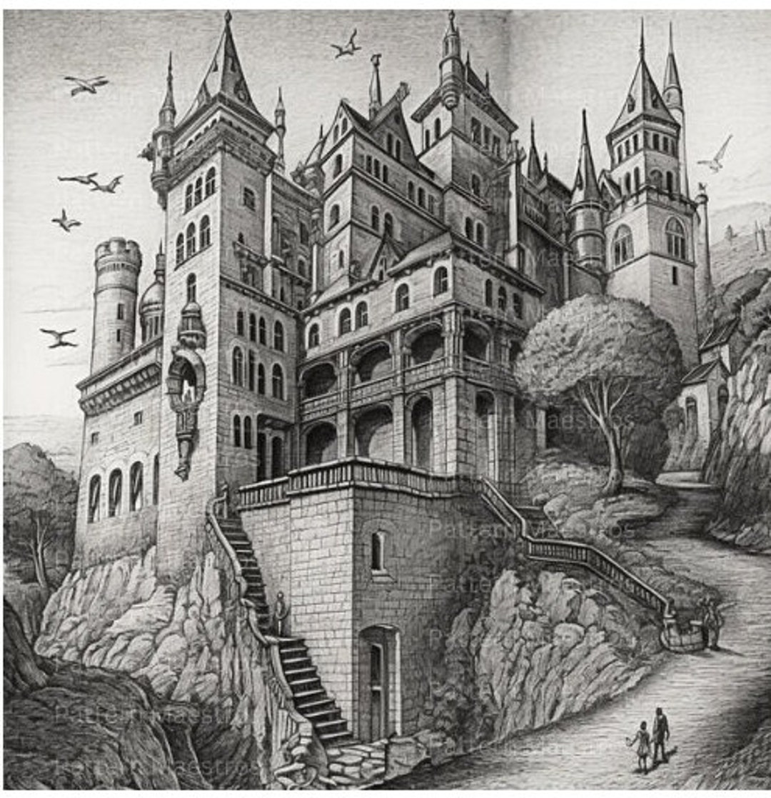 Castle Pencil Style 1 - Etsy