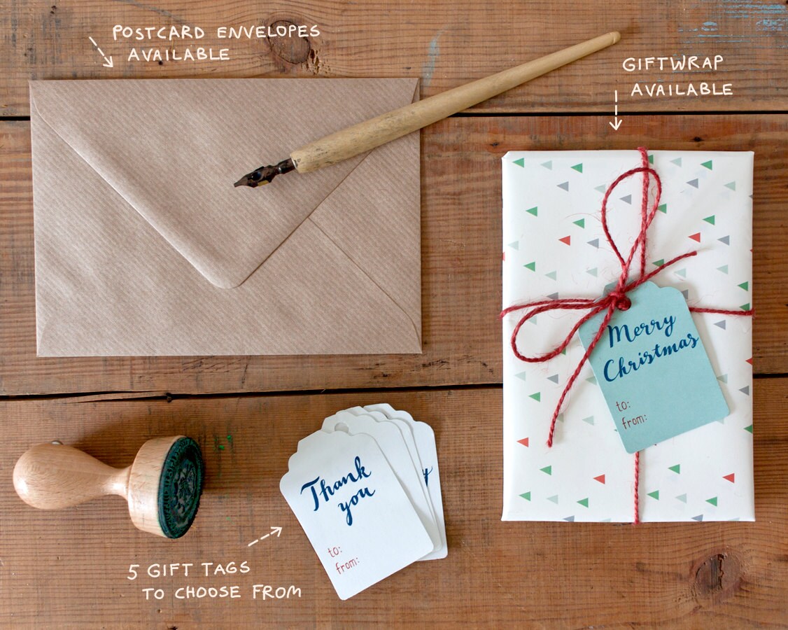 Tree Postcard Art Postcard Woodland Card Nature Artwork | Etsy