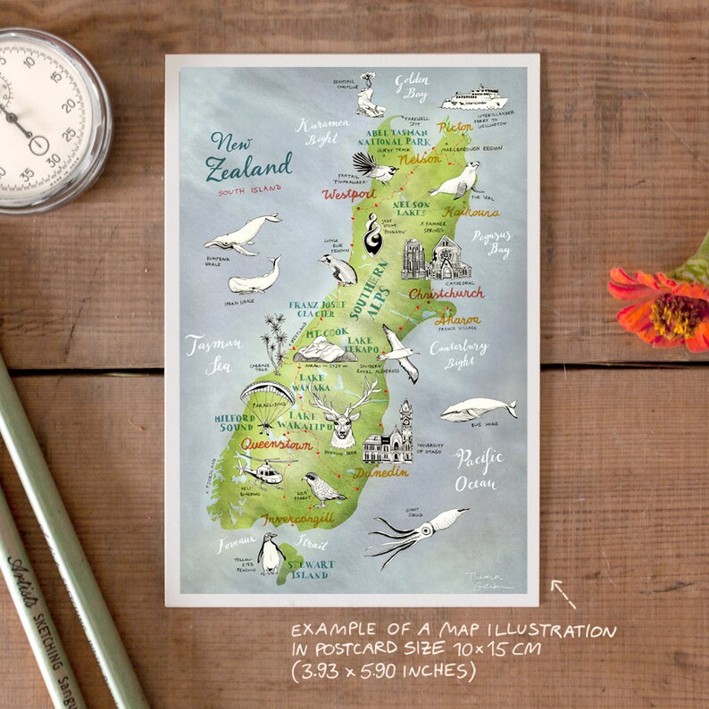 Custom Map Illustration Choose a Specific City Country - Etsy