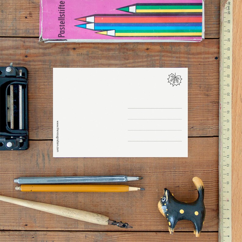 Tree Postcard Art Postcard Woodland Card Nature Artwork - Etsy