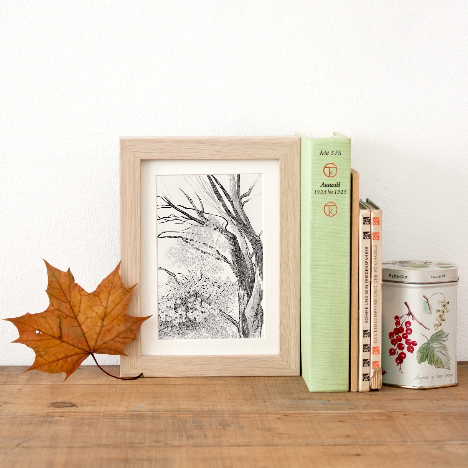 Tree Postcard Art Postcard Woodland Card Nature Artwork - Etsy