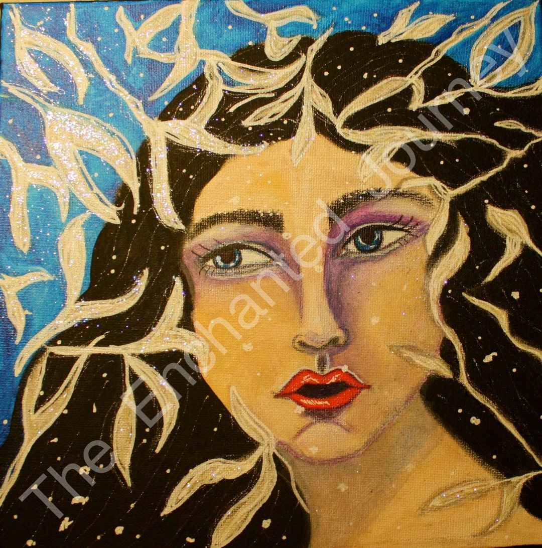 Snow Queen Mixed Media Snowflakes and Leaves, S&H INCLUDED - Etsy