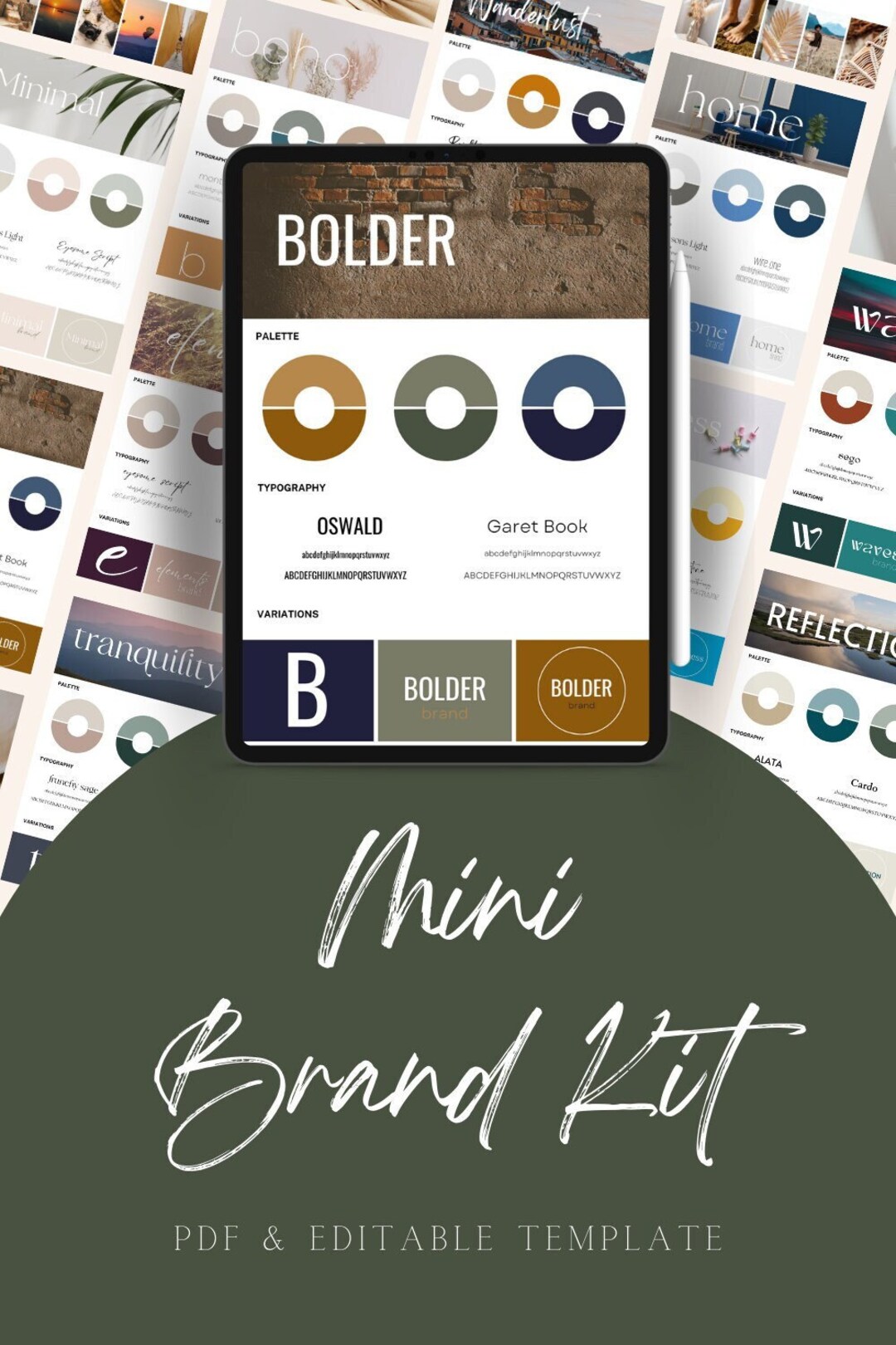Mini Brand Toolkit: Bolder Style - Aesthetic Branding Kit, Branding ...