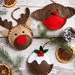 Felt Christmas Tree Baubles DIY Kit. Winter Holiday Decoration. Felt ...