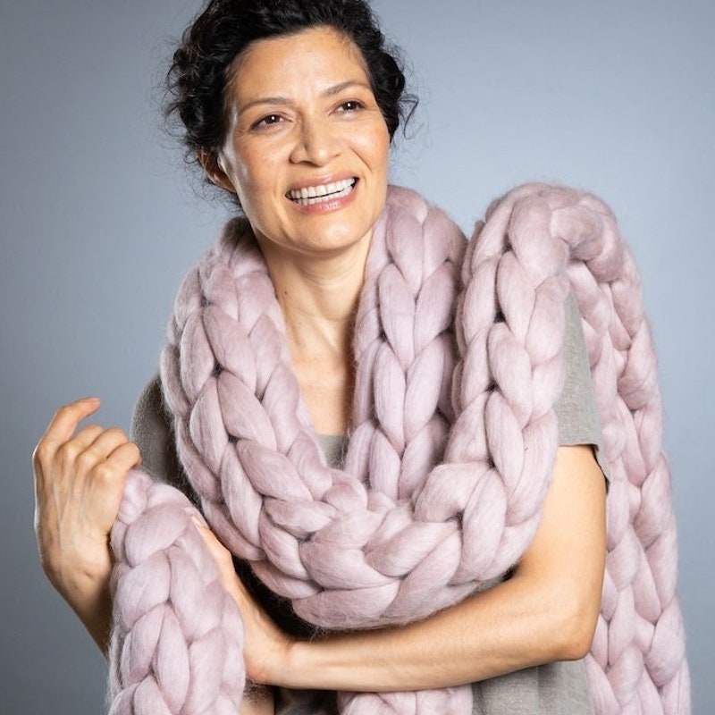 Arm Knit Scarf - Etsy