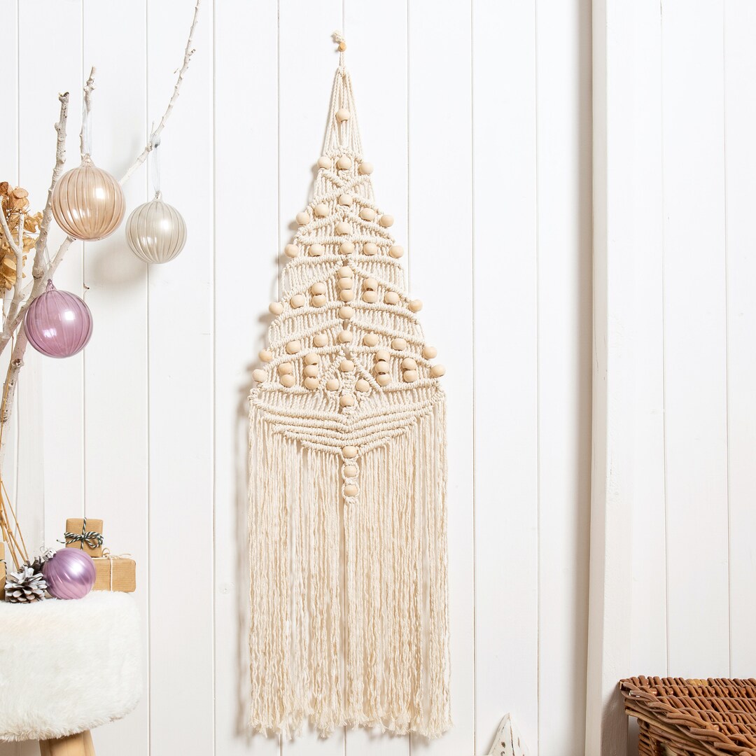 Macrame Christmas Tree Craft Kit by Wool Couture | Festive Intermediate ...