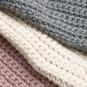 Hannah Blanket Crochet Kit. Stripy Throw Crochet Kit. Beginners Crochet ...