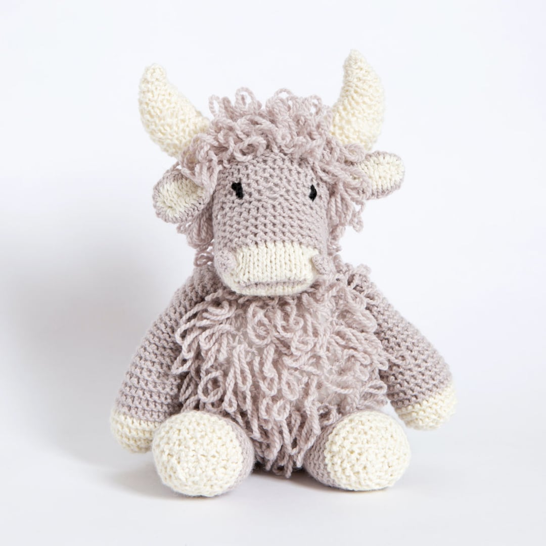 Highland Cow Knitting Kit. Agnes the Cow Knit Kit. Intermediate ...