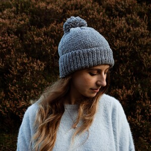 Hat Knitting Kit. Pompom Hat Knit Kit. Beanie Hat Craft Kit. Easy ...