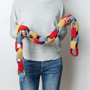 Knitted Paper Chain Kit. How to Knit Paper Chains for Beginners ...