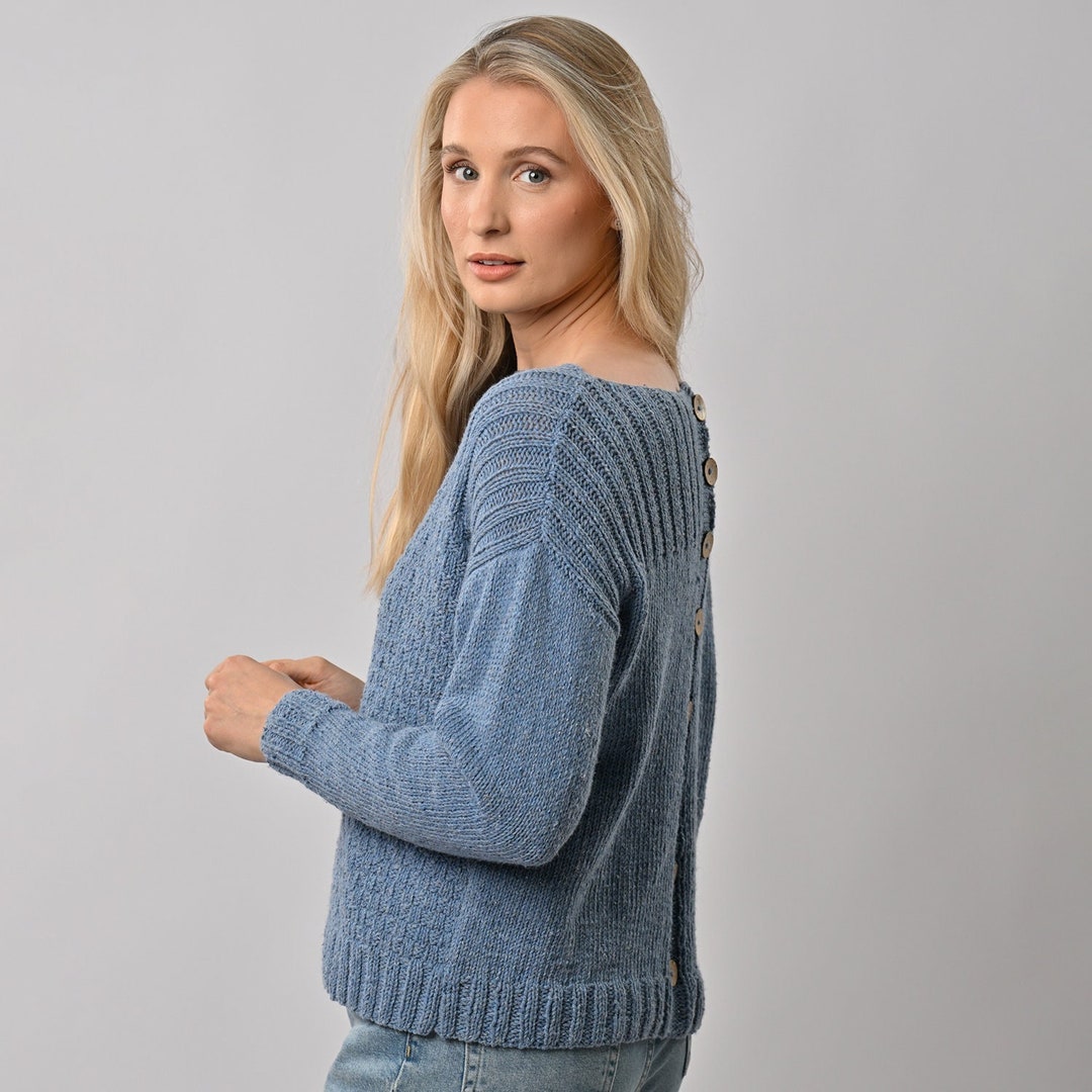 Jumper Knitting Kit. Sweater Knit Kit. Easy Knitting Kit. Summer Jumper ...