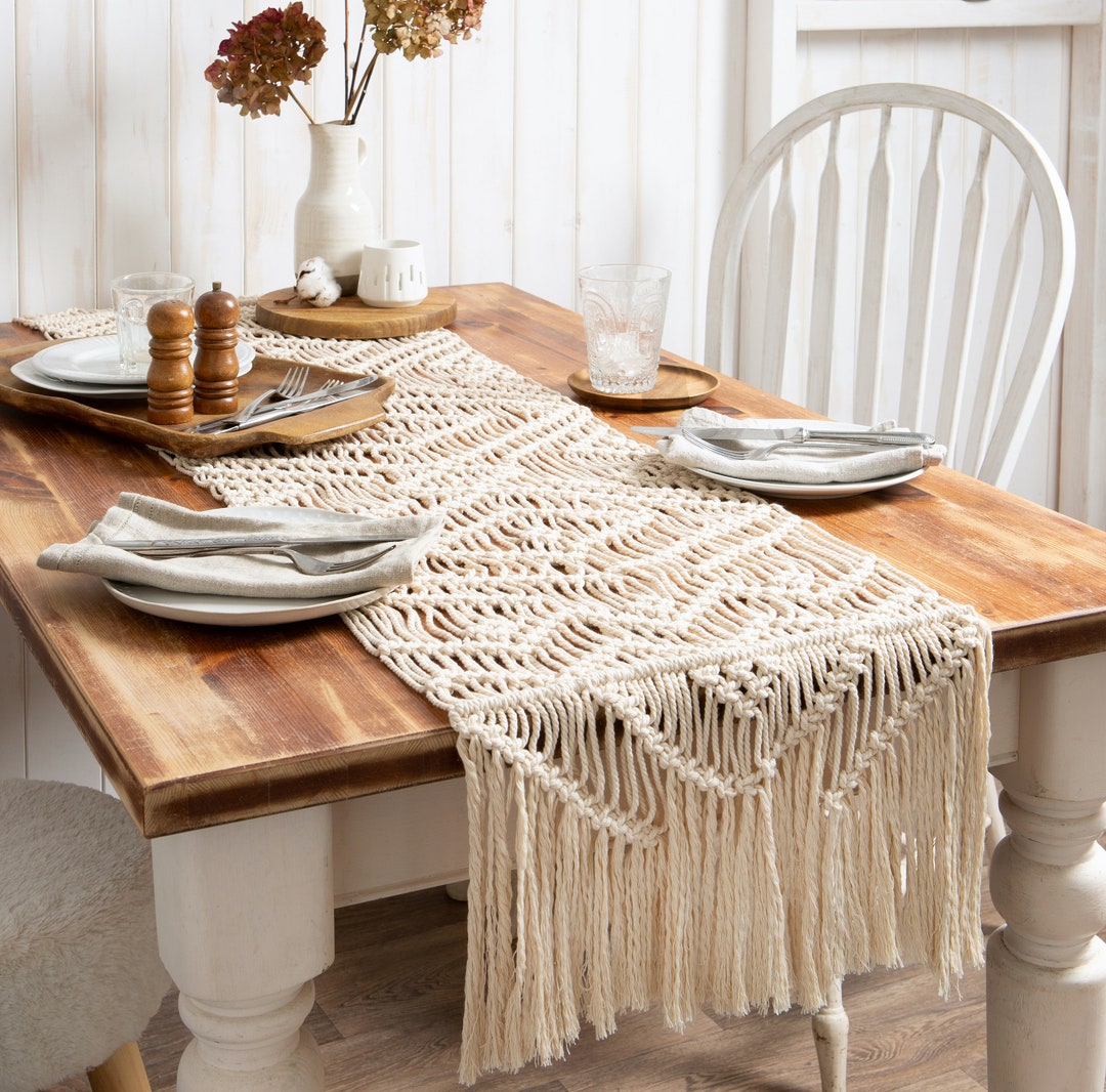 Table Runner Macrame Kit. Intermediate Macrame Kit. Made by Wool ...