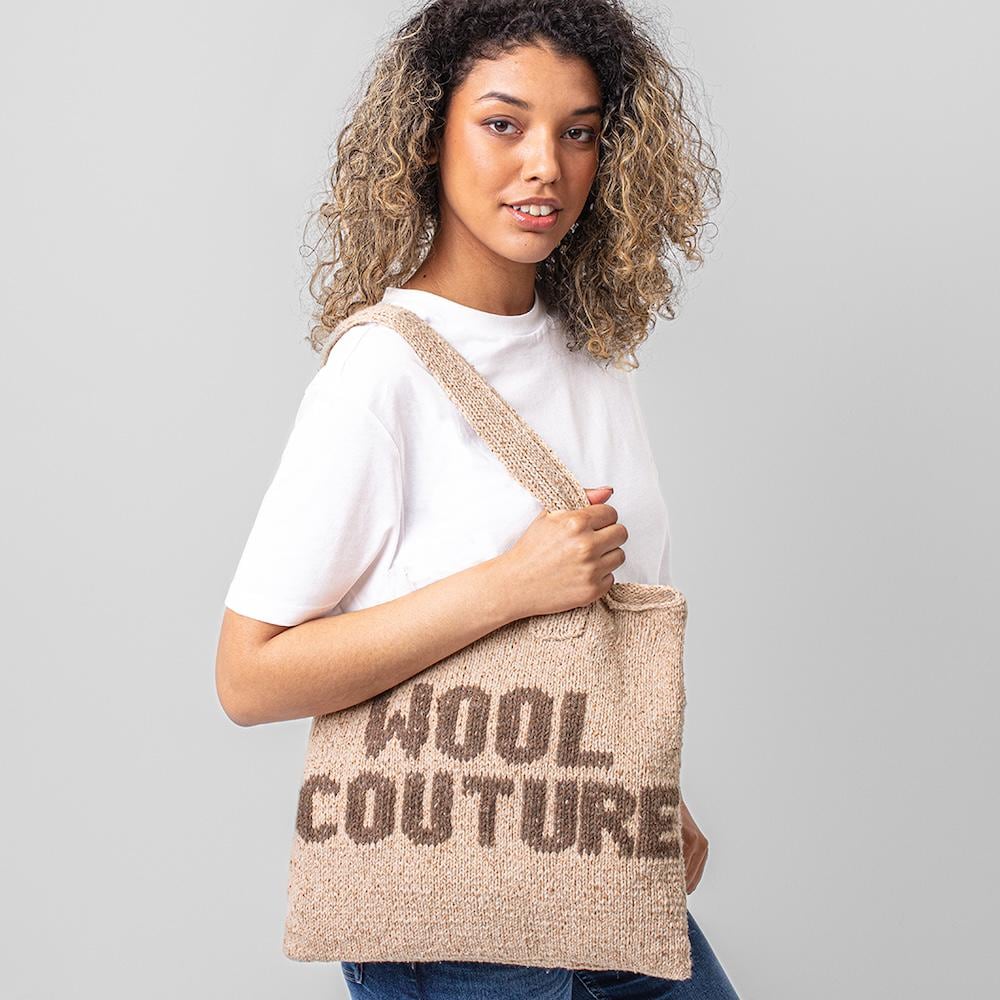 Slogan Tote Bag Knitting Kit - Etsy UK