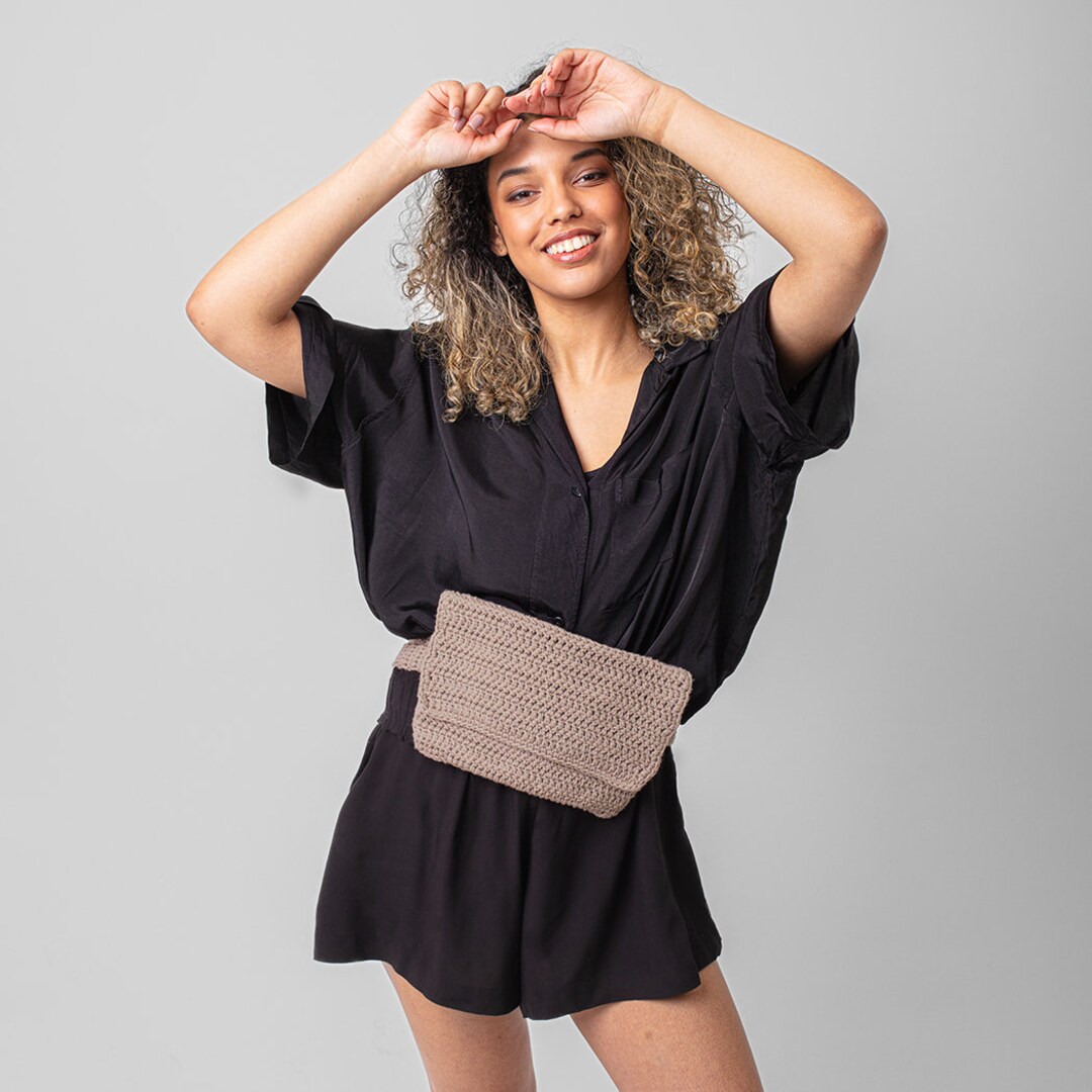 Belt Bag Crochet Kit | Easy Crochet Cotton Bumbag | Festival Strap Bag ...