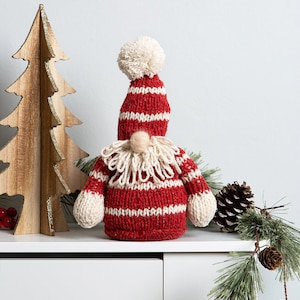 Christmas Gonk Knitting Kit | Easy Knitting Kit | Gonk Tree Topper ...