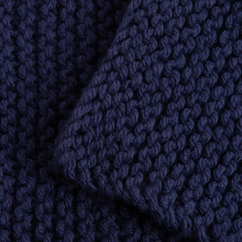 Garter Stitch Blanket Knitting Kit | Beginner Blanket Knit Project ...