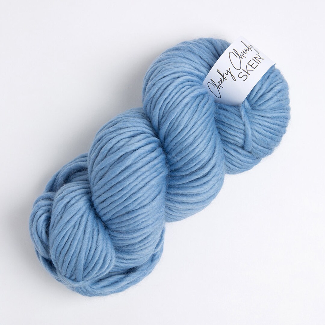 Baby Blue Super Chunky Yarn. Cheeky Chunky Yarn by Wool Couture. 200g ...