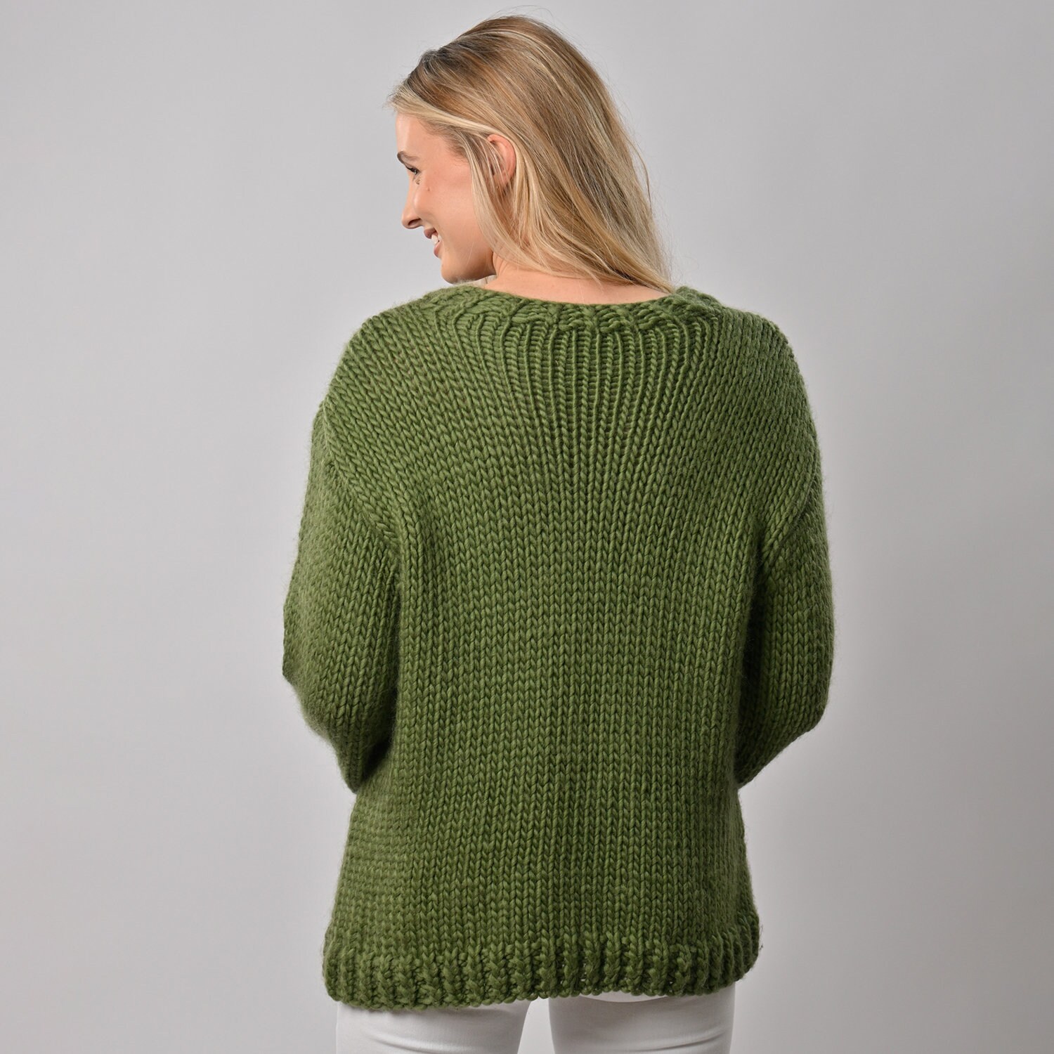 Bobble Jumper Knitting Kit | Chunky Knit Jumper | Intermediate Level ...