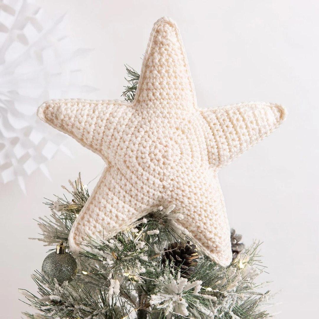 Star Tree Topper Crochet Kit. Crochet Star Christmas Tree Topper. Easy ...