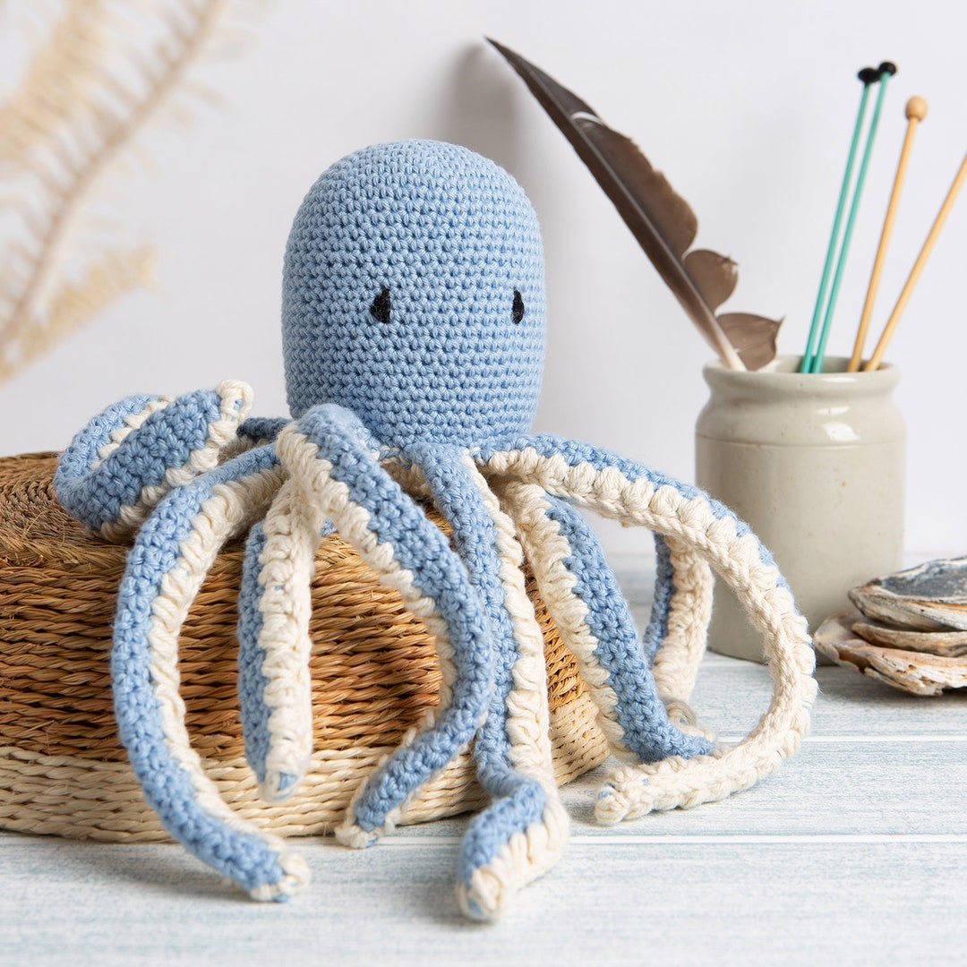 Aria the Octopus | Intermediate Crochet Kit | Sealife Nursery DIY Make ...
