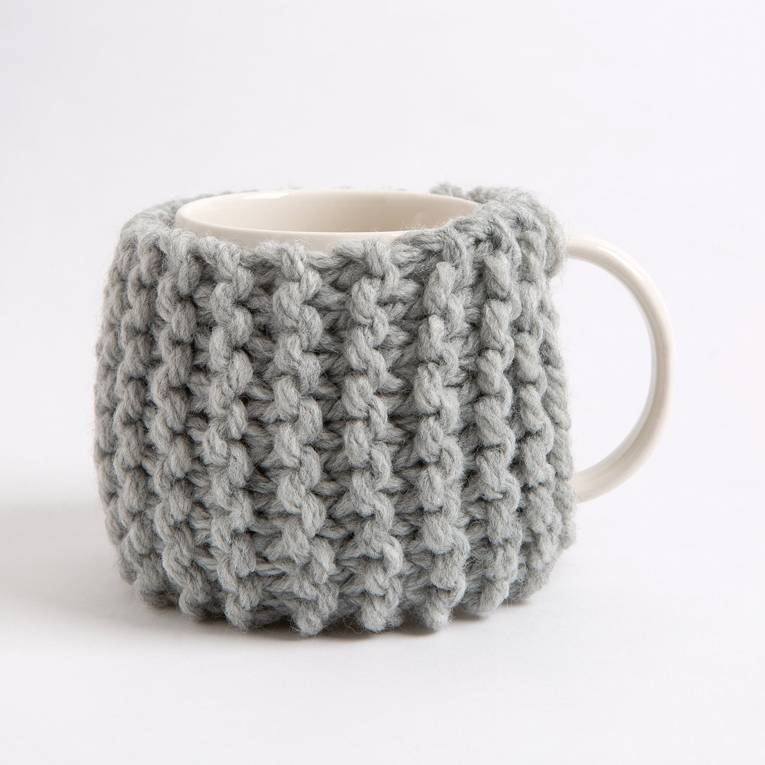 Beginner Cup Cosy Knitting Kit | Mug Warmer Knitted Kit | Pattern by ...