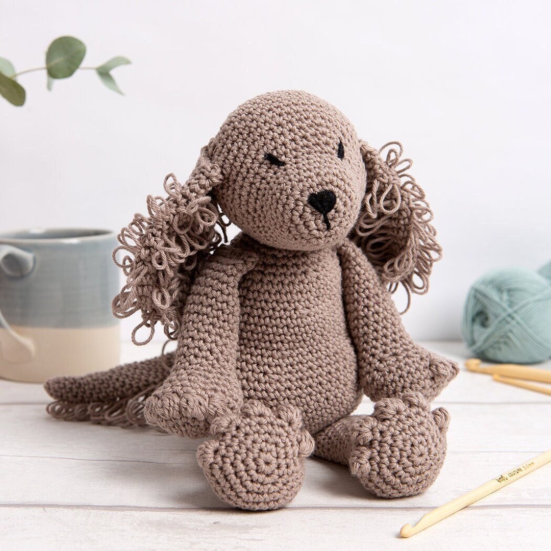 Buddy Puppy Dog Crochet Kit | Intermediate Amigurimi Cotton Pattern by ...