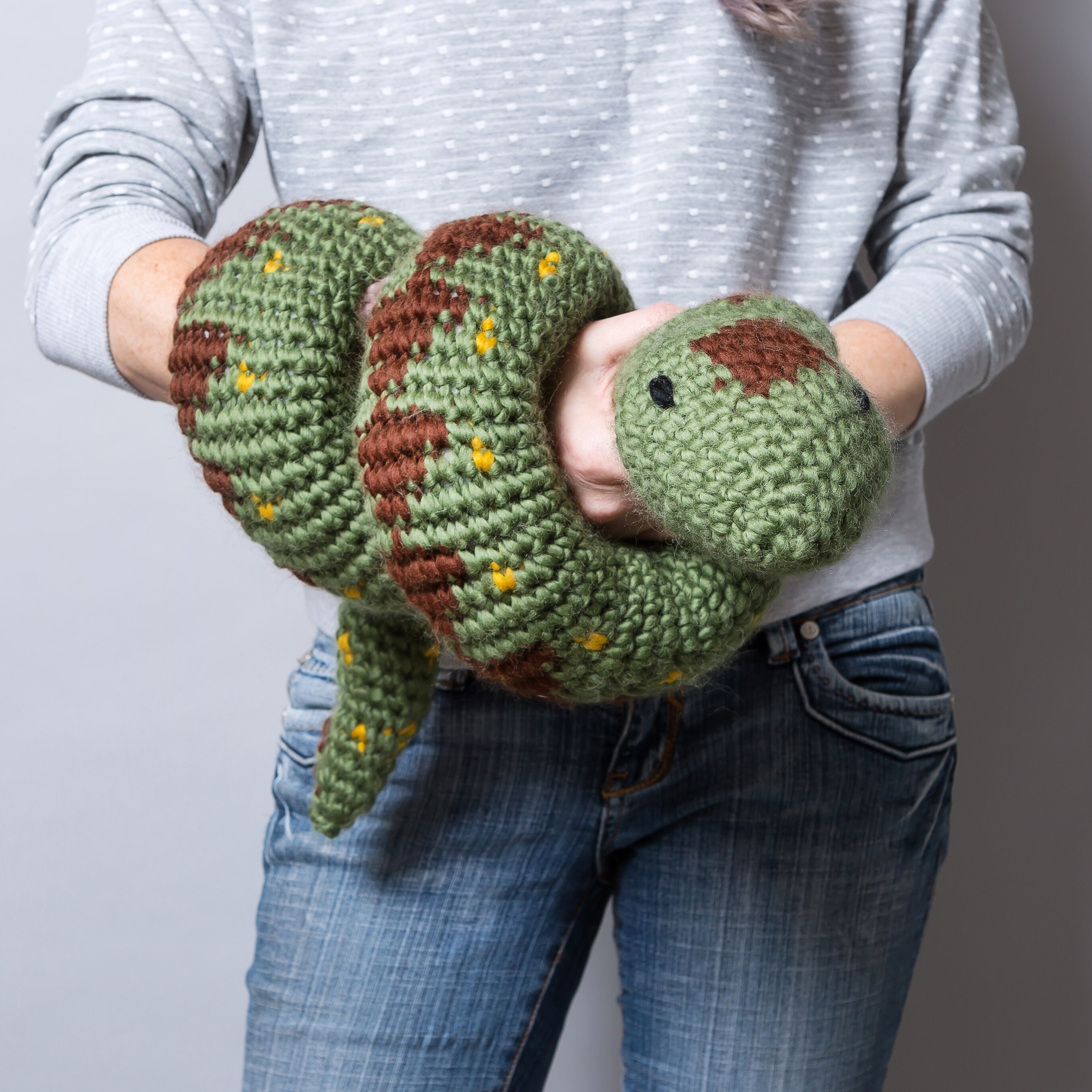 Giant Snake Crochet Kit. Sylvia Snake Amigurumi Super Chunky - Etsy UK