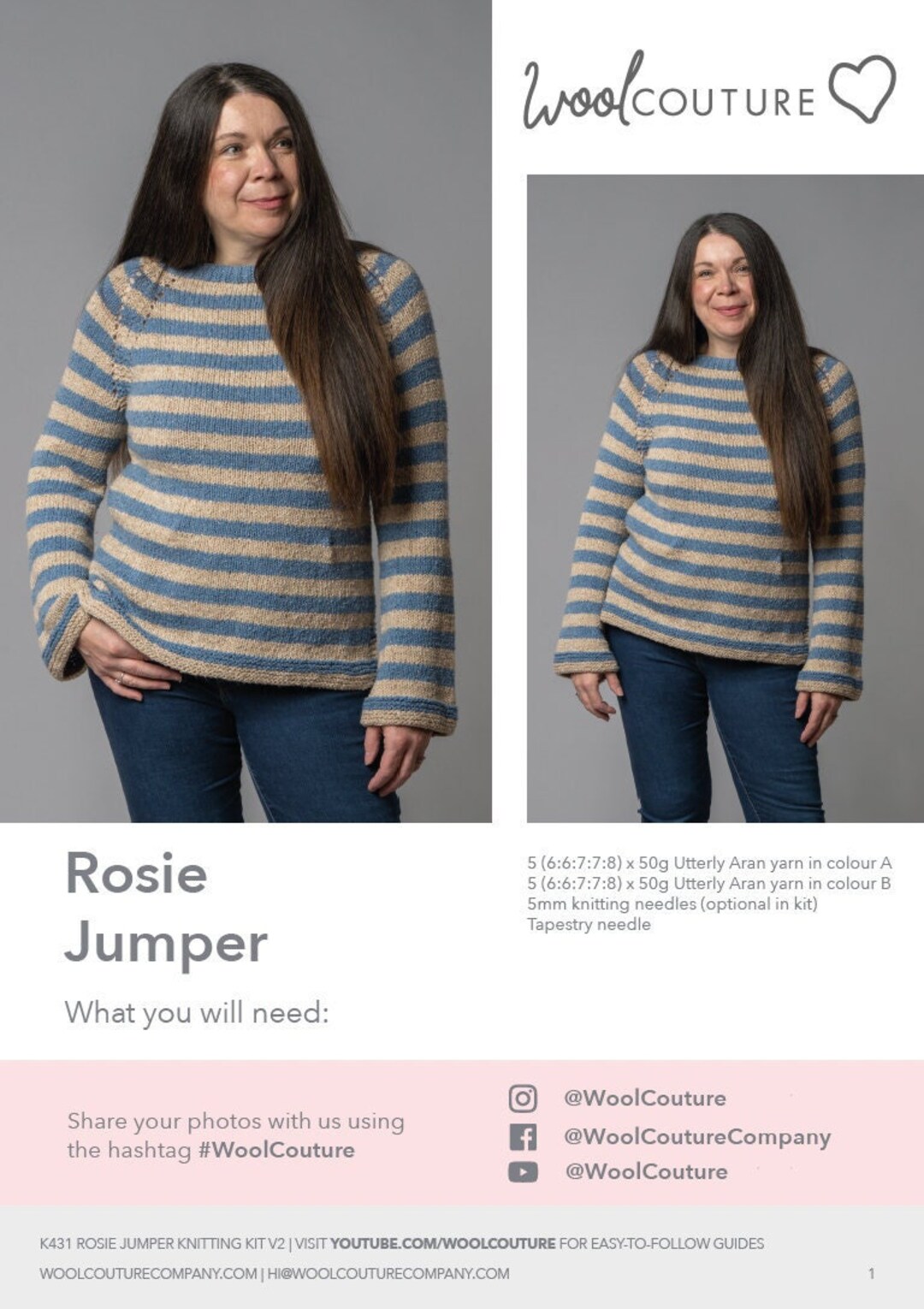 Jumper Knitting PDF Pattern Easy to Download Jumper Knitting Pattern ...