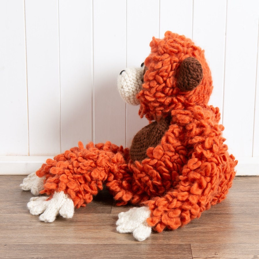 Animal Knitting Kit. Giant David the Orangutan Intermediate Level ...