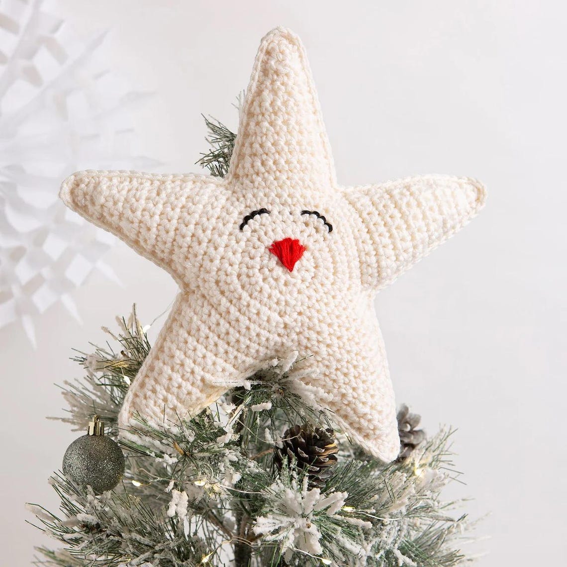 Star Tree Topper Crochet Kit: Easy Christmas Pattern - Etsy