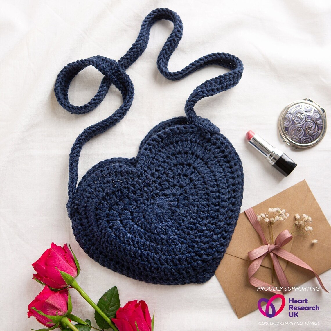Heart Bag Crochet Kit | Easy Bag Crochet Pattern | Heart Research ...