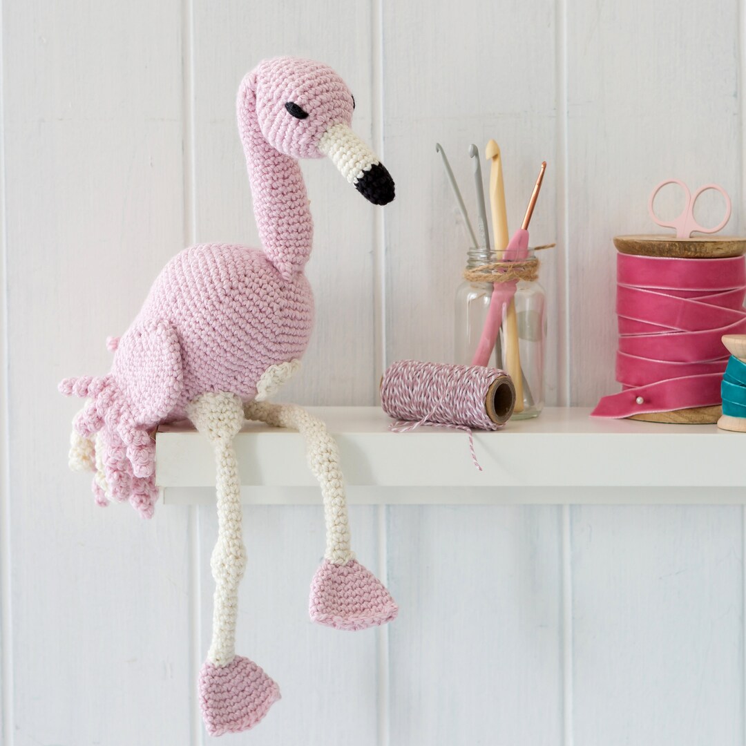 Eliza the Flamingo Crochet Kit. Beautiful Amigurumi Kit. Intermediate ...